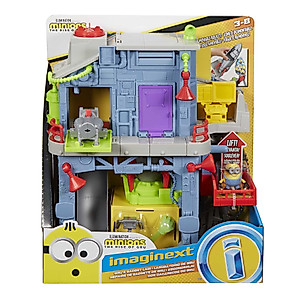 Fisher-Price Imaginext Preschool Toy Minions The Rise of Gru Gadget Lair Playset with Otto Figure for Pretend Play Kids Ages 3+ Years