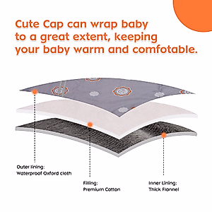 Baby Warm Bunting Bag, Infants Sleeping Bag Winter Car Seat Cover for Baby, Winter Protection for Baby Car Seats and Strollers