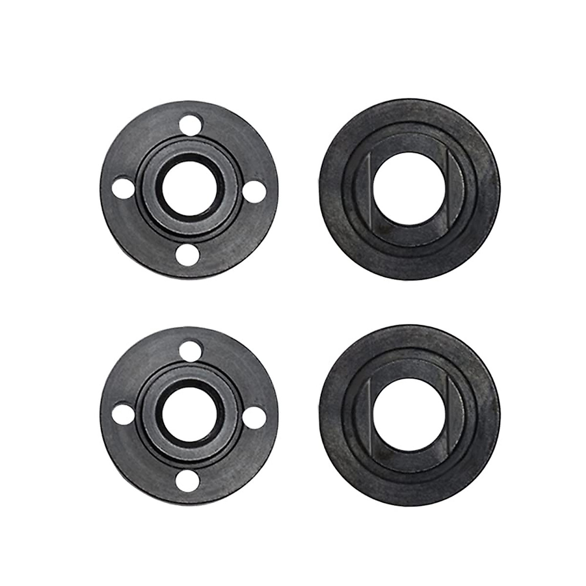 4PCS 5/8 Angle Grinder Outer Lock Nut 2 Pack Flange Nuts for Compatible with 5/8"-11 Dewalt Bosch Black Decker Makita HE001-2