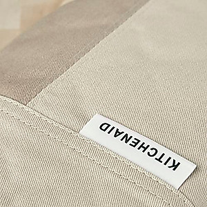 KitchenAid Beacon Two-Tone Non-Slip Mini Oven Mitt Set, Milkshake/Beige, 5.5"x8", 2 Piece