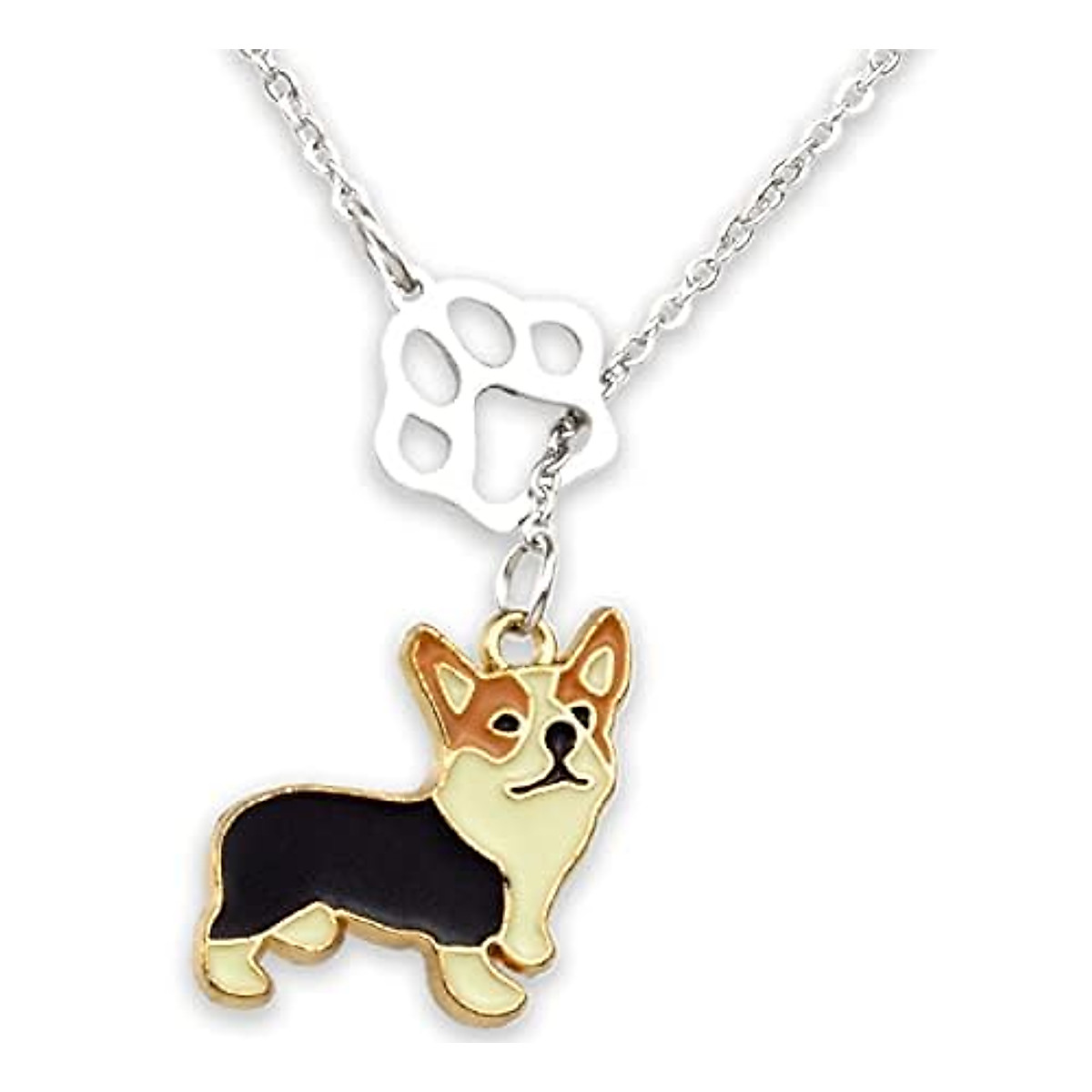 Kivosliviz Corgi Gifts Necklace for Women Corgi Mom Merchandise Corgi Dog Lovers Necklaces Stuff Corgis Charm Merch Jewelry Corgi Necklace