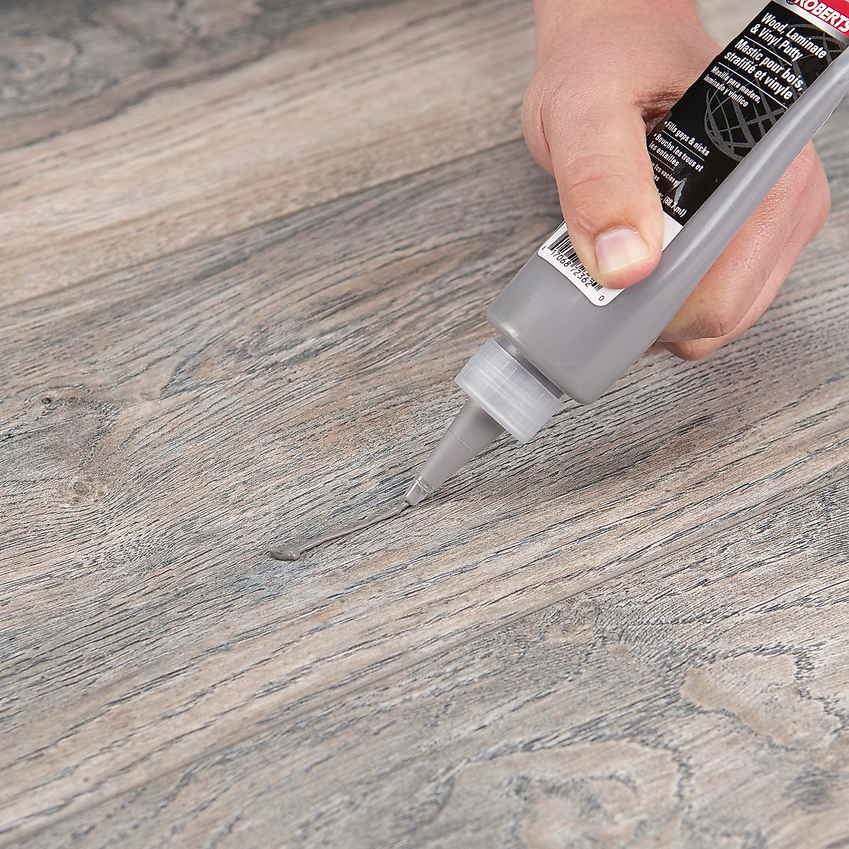 ROBERTS Repair Putty for Wood, Laminate, Vinyl - Gray Color (3 oz.)