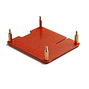 Treedix 4 sets GPIO Breakout DIY Breadboard PCB Shield Red Expansion Board Kit Compatible with Raspberry Pi 4 3 2 B+ A+