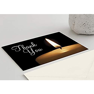 MPC Brands Funeral Thank You Cards - Sympathy Bereavement Thank You Cards With Envelopes - Message Inside (50, Religious)