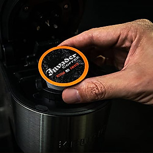 Invader Coffee Whiskey Blend K-Cup Pods Air Roasted Coffee Fair Trade Veteran Owned and Operated Small Batch 100% Arabica Coffee Premium Artisan Coffee (12-Pk)
