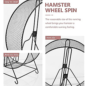Balacoo Chinchilla Wheel Silent Hamster Exercise Wheels- Hamster Running Exercise Wheel- Hamster Running Wheels with Adjustable Stand for Hamsters Small Animals 10 Inch