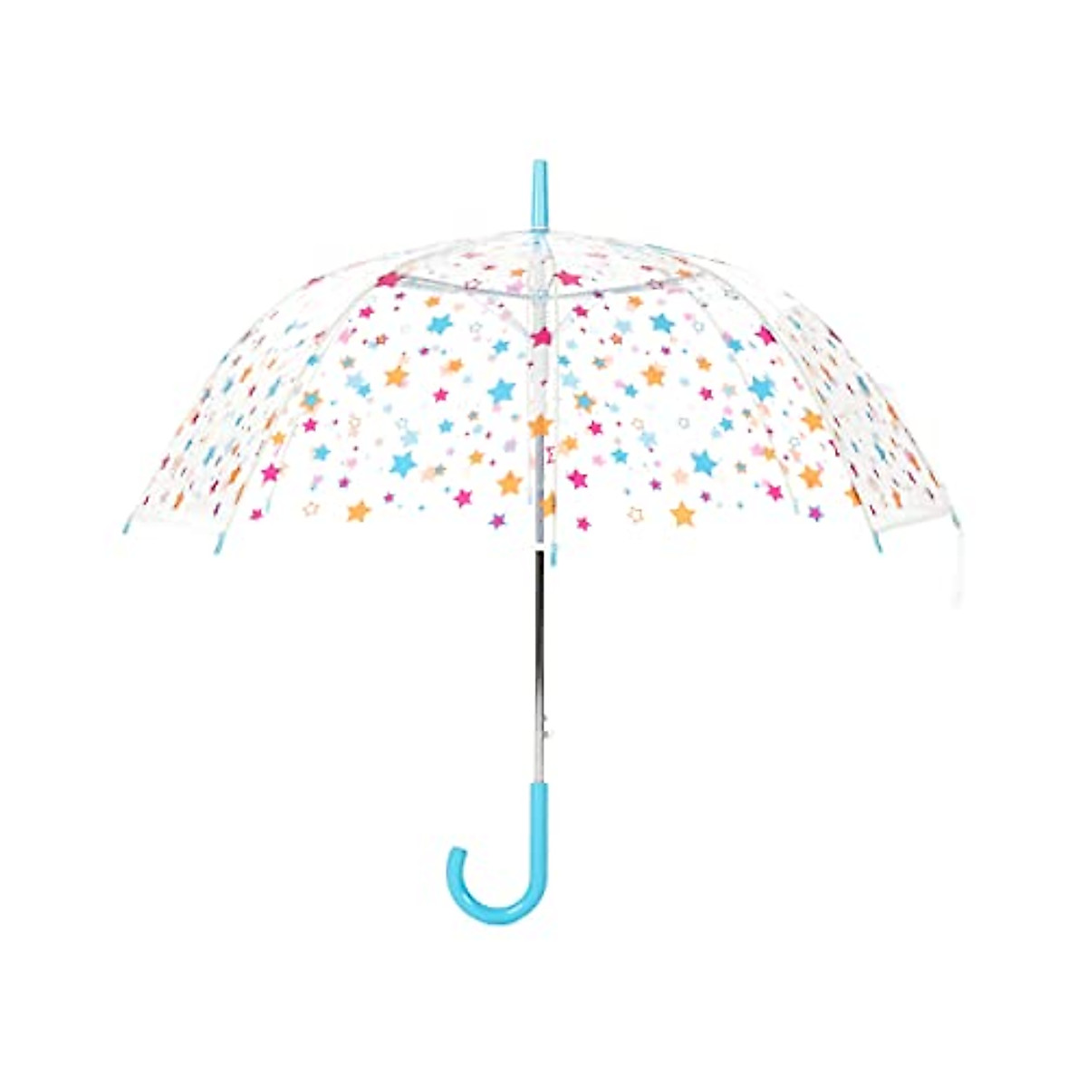 Amazon Basics Clear Round Bubble Umbrella, 34.5 inch, Stars