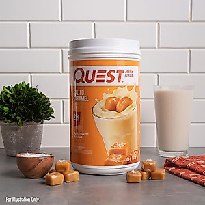 Quest Nutrition Salted Caramel Protein Powder, 26g Protein, 1g Sugar, Low Carb, Gluten Free, 1.6 Pounds, 24 Servings