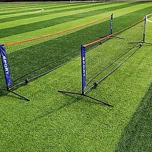 Ochine Portable Badminton Net Outdoor Tennis Net Set Badminton Pickleball Net Adjustable Height Indoor Outdoor Sports Net for Junior Tennis Beach Kids Volleyball and Soccer Backyard Games 9.8 FT