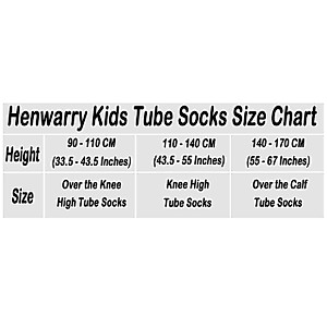 Henwarry Kids Toddler Soccer Socks Classical Stripes Cotton Soft Over the Calf Tube Socks for Boys Girls (A05-Red/White)