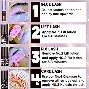Lash Lift Kit, Strong Eyelash Lifting 3 Minutes Brow Lamination At Home, DIY Eyelash Perm Easily 10 ml Airless Pump More than 15 Applications Make Eyes Beautiful For 6 Weeks