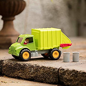 Battat – Green Recycling Truck – Classic Toddler Trucks – Eco-Friendly Toy – Soft Rubber Wheels – 18 Months + – Garbage Truck