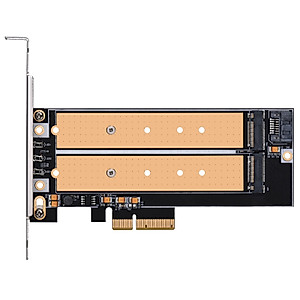 SilverStone Technology M.2 PCIE Adapter for SATA or PCIE NVMe SSD with Advanced Thermal Solution (ECM22)