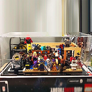 Self-Assembly Acrylic Display Case,Deluxe Dustproof Showcase,Cube Countertop Box for Pop Figures Collectibles Toys,Need Remove The Protective Film (10x4x5.7 inch; 25x10x14.5cm)