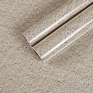 CHICHOME 472"x30" Granite Contact Paper Brown Terrazzo Contact Paper Peel and Stick Granite Countertops Marble Contact Paper Waterproof Self Adhesive Removable Vinyl for Bathroom Kitchen Countertop