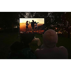 Projector Screen and Stand, lejiada150'' Upgraded Large Projection Screen Anti Crase Foldable with Carry Bag for Party Outdoor Movie Nights, Film Festivals, Business Presentations, Meetings, Home