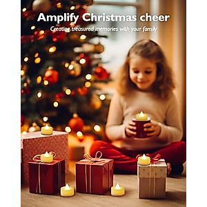 Homemory Value 100Pack Flameless LED Candles Tea Lights Battery Operated, 200+Hours Electric Fake Candles Tealights for Votive, Halloween, Pumkin, Ofrenda, Diya, Table Decor, Funeral, Christmas