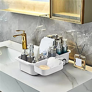 MagiDeal under Sink Storage Organizer for Bathroom,Kitchen Multi Purpose Standing Rack Organizer,Bathroom Collection Baskets, White