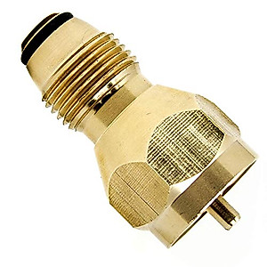 GasOne 50190 Refill Adapter POL Type for Steel Propane Cylinder, Gold Color
