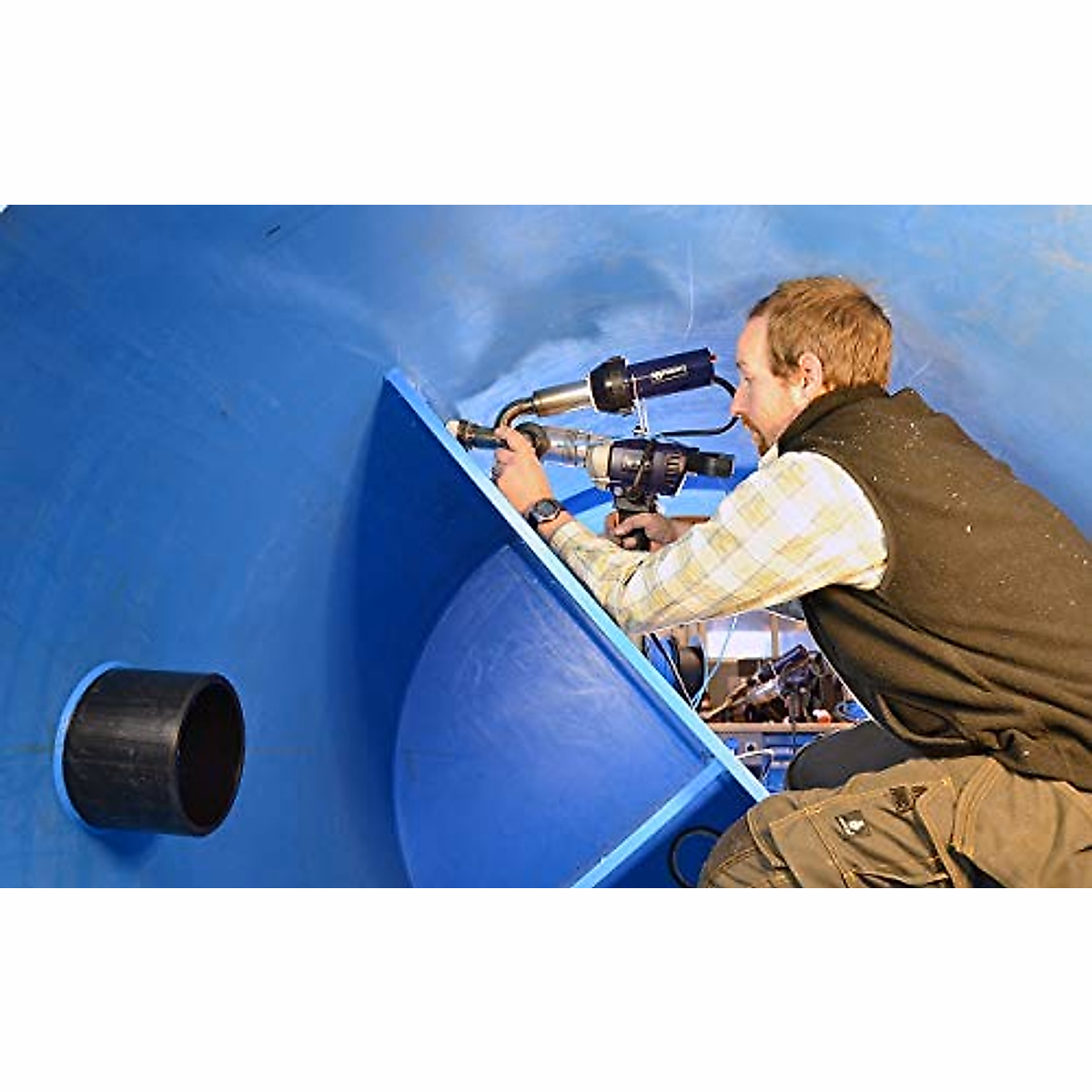 In Stock Weldy Ex3 Hand Extrusion Welder Gun Plastic Handheld Extruder Welding Gun PP HDPE LDPE Pipe Welding Machine (220V Extruder)