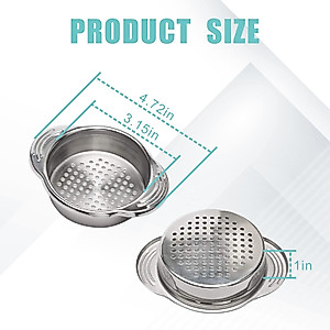 XFVFXZZ Tuna Strainer - Can Strainer - Food Strainer, Can Colander, Easy To Clean, Eco-friendly,Tuna Can Strainer Food-Grade(2 Pieces)