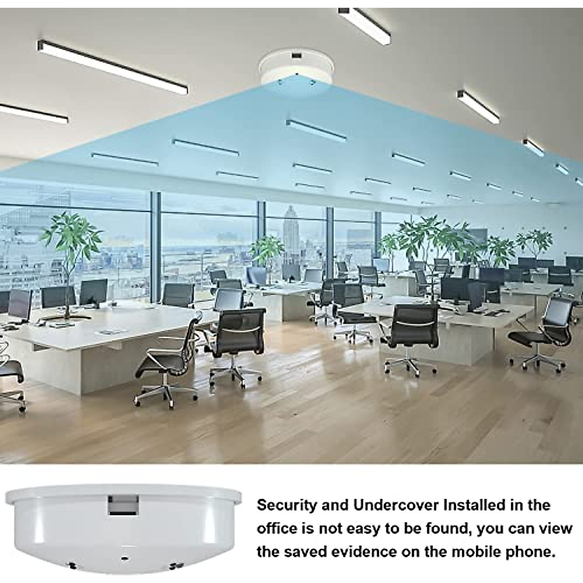 Hidden Camera Smoke Detector WiFi Spy Camera Hidden Cameras HD 1080P Wireless Small Nanny Cam with Night Vision and Motion Detection for Home Surveillance Security Cameras Indoor Wireless