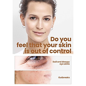 HOPEMATE Natural Facial Retinol Serum with Hyaluronic Acid& Vitamin E, New Skin Treatment Formula, Organic Anti Wrinkle Reducer, Anti Aging Moisturizer, Dark Circles, Scar, Sun Damage Corrector