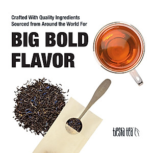 Tiesta Tea - Earl Grey de la Crème | Creamy Earl Grey Black Tea | Premium Loose Leaf Tea Blends | Caffeinated Black Tea | Make Hot or Iced Tea & Brews Up to 200 Cups - 16 Ounce Resealable Bulk Pouch