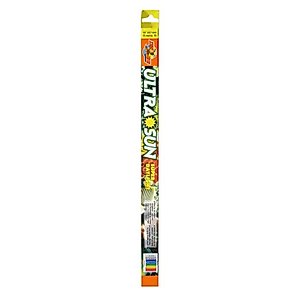 Zoo Med T-8 Ultra Sun Super Daylight Fluorescent Bulb, 18" L, 15 Watts