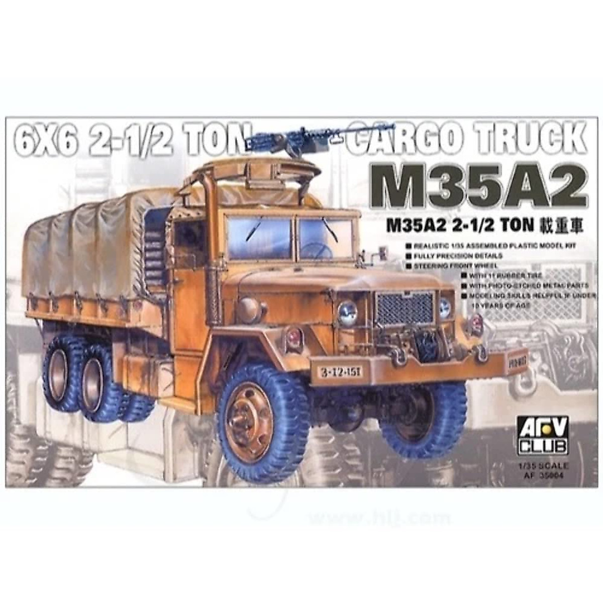 AFV-Club AF35004 Model Kit M35A2 2 1/2T Cargo Truck Re-Production