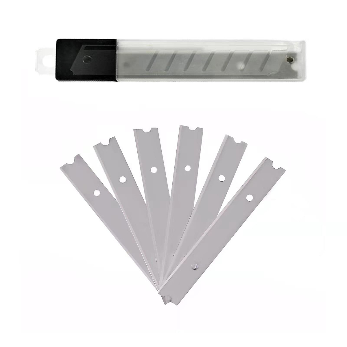 wanguan 10PCS Scraper Steel Razor Blades 4 inch Scraper Blades Replacement Utility Razor Blades Made of Durable Industrial-Grade Steel