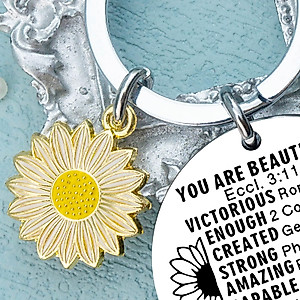 igvean Christian Gifts Keychain for Women Bulk Religious Gifts Bible Verse Gift Inspirational Christian Gifts for Female Friends You Are Inspiration Present Christmas Gifts for Her