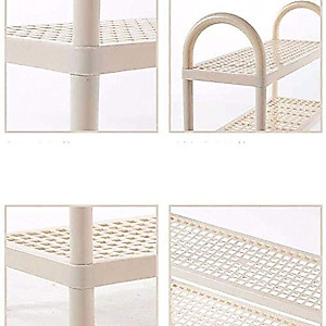 DINGZZ Plastic Shoe Rack, Simple Multi-Level Dormitory College Student Bedroom Shoe Storage Household Shoe Cabinet