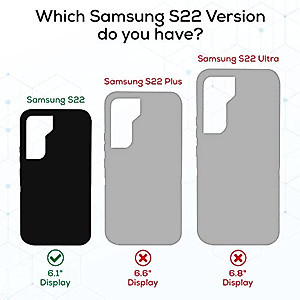 OtterBox DEFENDER SERIES SCREENLESS Case Case for Galaxy S22 - BLACK