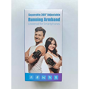 Cikyner Running Armband, 3 in 1 Running Phone Holder Sports Armband Bicycle Phone Holder 360° Rotatable & Detachable Running Phone Armband for 4.5-10'' iPhone Huawei for Gym Running Hiking