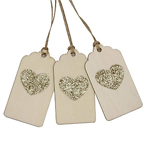 Mybbshower Gold Glitter Heart Stickers Engagement Party Wedding Invitation Decoration Envelope Seals Pack of 200