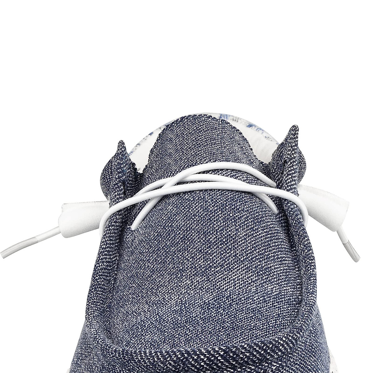 Endoto Shoelaces for Hey Dude Elastic Strings Replacement Laces Shoes(Color:White,Size:18Inch)