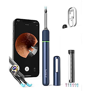 BEBIRD Note5 AuriCare Ear Wax Removal Tool with Ear Camera, Ear Cleaner with Ear Pick &Tweezers Mode,1000W Ear Scope,Universal Gyroscope for Earwax Removal, Ear Wax Removal Kit Include 6pcs Ear Scoop