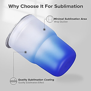 FASTSUB 20 OZ Glitter Sublimation Tumblers 24 Pack and 3 OZ Sublimation Shot Glasses 6 Pack