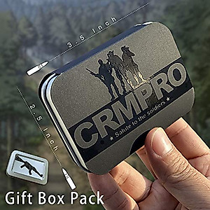 CRMPro Carbon Fiber Bottle Opener with Metal Keyring, Ultralight Keychain Bottle Openers for Outdoor Campaign Bar Restaurant, Portable Wine Opener Best Gift for Men Soldier…