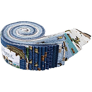 Tara Reed Wake at the Lake Rolie Polie 40 2.5-inch Strips Jelly Roll Riley Blake Designs RP-14890-40