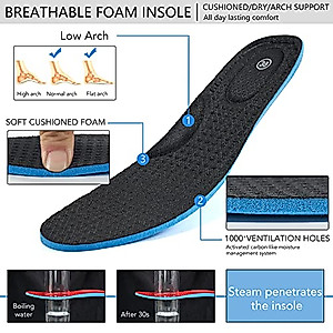 FUDYNMALC Womens Sneakers Comfortable Walking Shoes: Non Slip Breathable Tennis Shoes - Fashion Lightweight Running Shoes Black