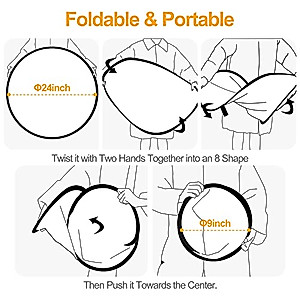 EMART Softbox Lighting Kit with Light Reflector, 24"x24" 1000W Photography Soft Box Continuous Light Set with Photo Studio Bulbs, Professional Camera Light Equipment for Video Recording, Filming