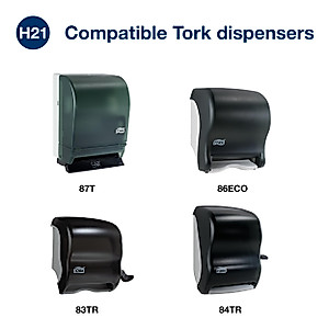 Tork Paper Towel Roll Natural - Universal Hand Roll, Natural Paper Towels with Brown Tissues made of 100% Recycled Fiber, 6 Rolls x 800 ft, Compatible with H21 Dispenser, RK800E