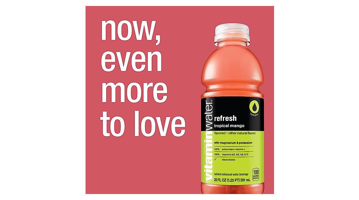 Vitaminwater Refresh Electrolyte Water with Vitamins - Tropical Mango