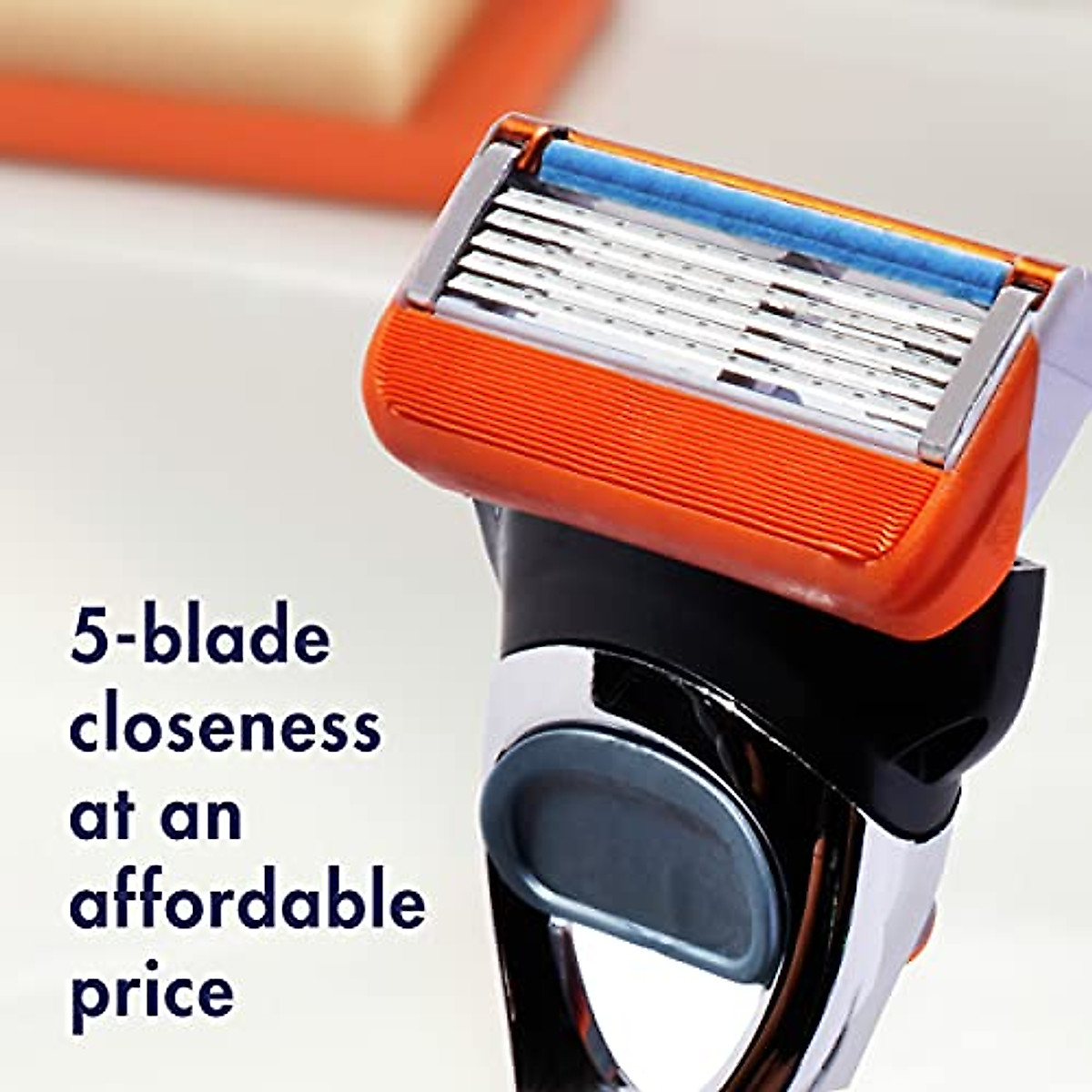 Gillette Fusion5 Mens Razor Blade Refills, 8 Count, Lubrastrip for a More Comfortable Shave