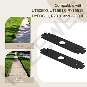 LIZEWEI 2-Pack AC04215 8" Reversible Heavy Duty Hardened Steel Edger Blade Expand-It - Compatible with Ryobi UT50500, UT15518, RY15518, RYEDG11, P2310 and P2300B Heavy Duty Edger (818-928)