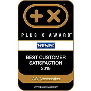 Wenko Rivalta Free Standing 3 Piece Bathroom Accessory, Brush Tissue Roll Holder, Paper Dispenser, Toilet Set, Chrome Matt, 27.55 x 7.08 x 7.87 inc, 18 x 19 x 69 cm