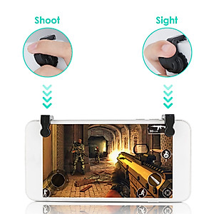 Tmtop Gaming Trigger Phone Game PUBG Mobile Controller Gamepad for Android iOS