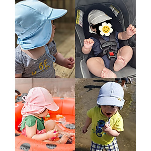 FURTALK Baby Sun Hat UPF 50+ UV Ray Sun Protection Cotton Toddler Hats for Boys Girls